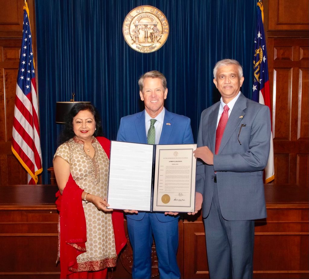 Gov. Kemp declares August 15 as India Day in Georgia | NRI Pulse