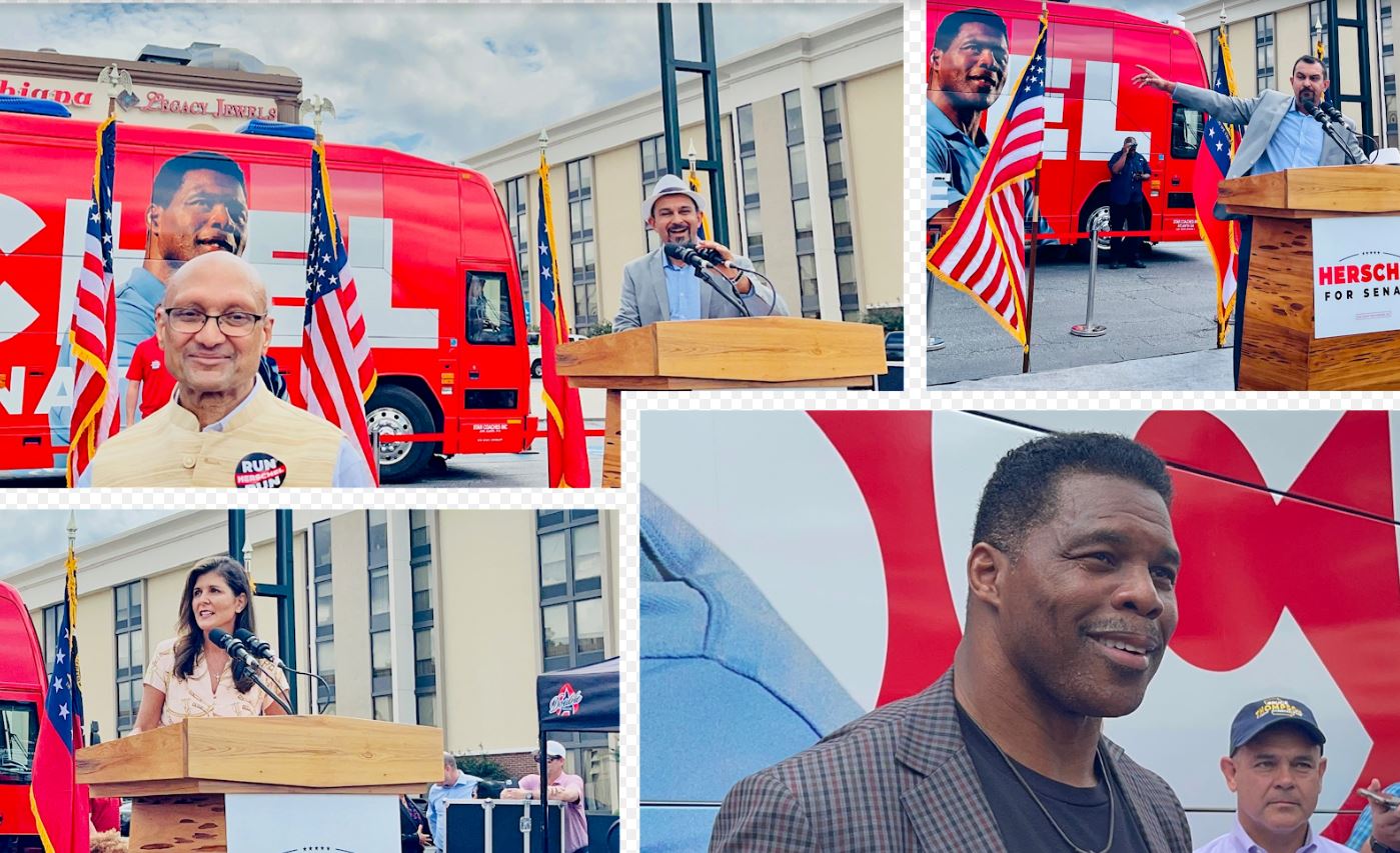 Nikki Haley lends support to Herschel Walker at Indian-American rally ...
