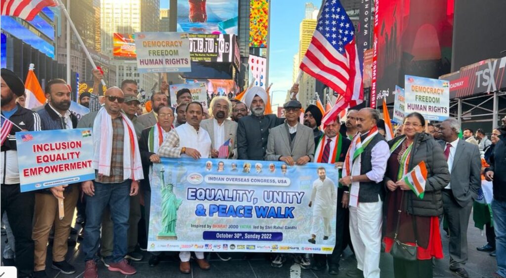 Congress' US supporters hold their version of 'Bharat Jodo Yatra' in New York | | NRI Pulse