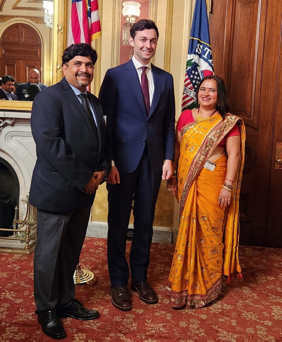 Modi visit: Senator Ossoff hosts reception at the Capitol for Indian ...