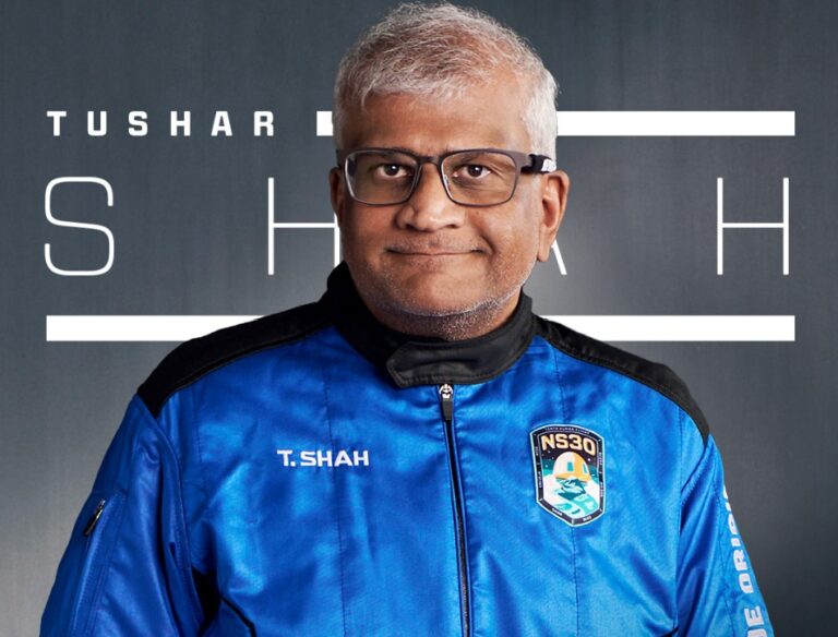 Tushar Shah among six crew members who soared to space with Blue Origin ...